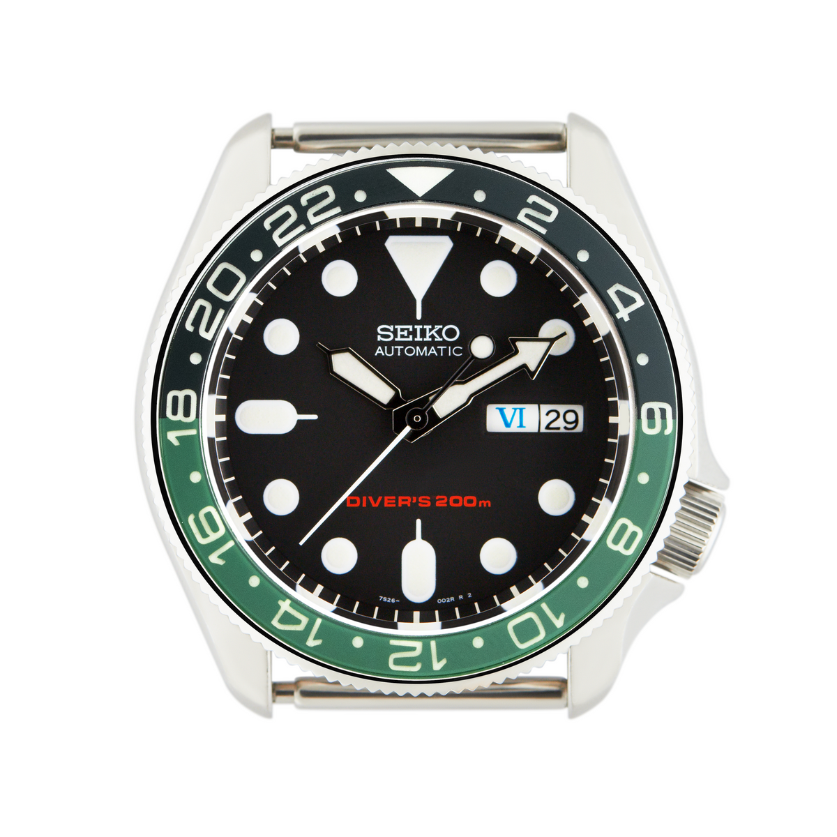 SKX007/SRPD Lumed Sapphire Bezel Insert: GMT Style Starbucks – namokiMODS