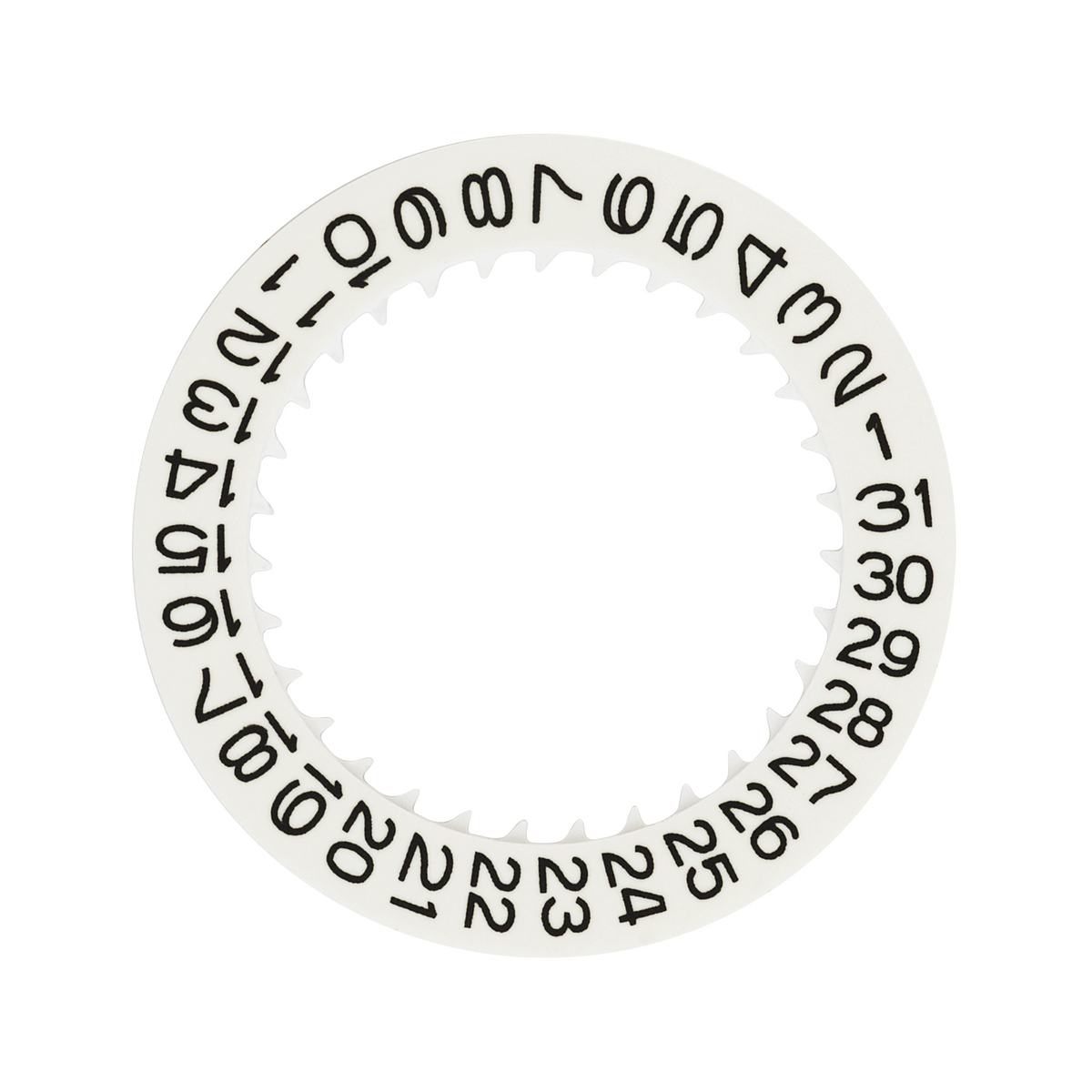 NH35/36A Lumed Date Wheel Disc: White – namokiMODS