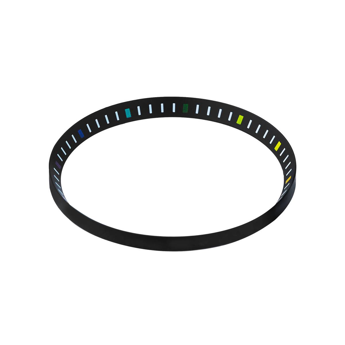 SKX007/SRPD Chapter Ring: Matte Black Finish with Rainbow Markers ...