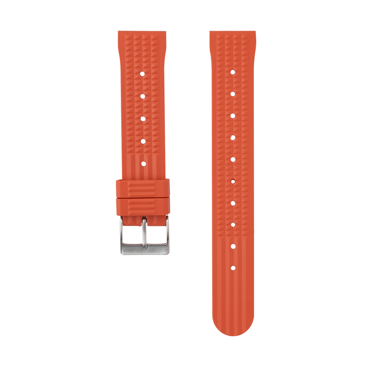Rubber Strap: Waffle Orange | namokiMODS