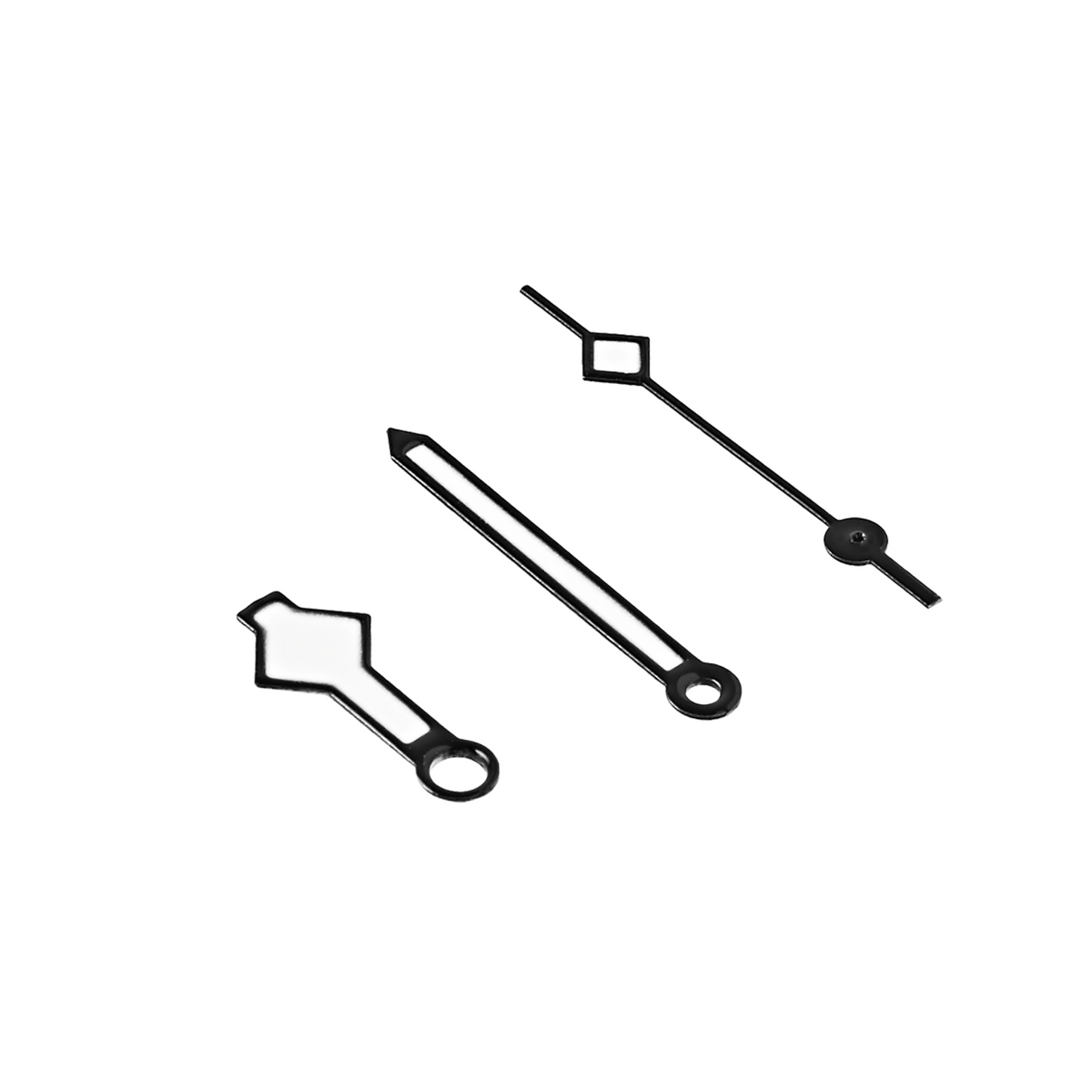 Watch Hands: Snowflake Black Finish | namokiMODS