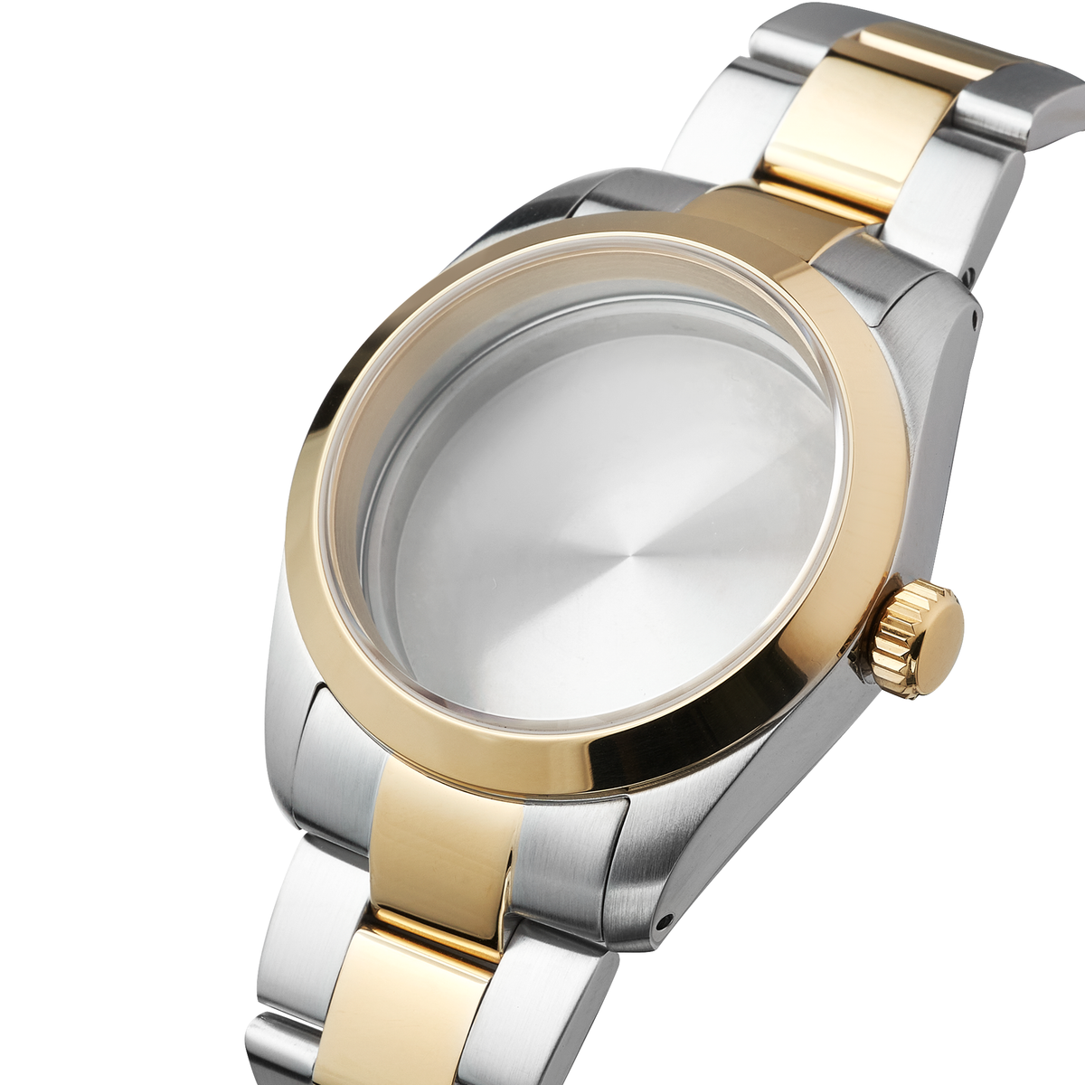 NMK936 36mm Explorer Case Bundle: Two-Tone Gold Finish – namokiMODS